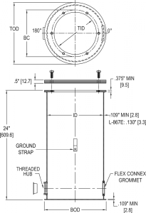 FAA L-867 Class 1A Light Base - Flight Light Inc.