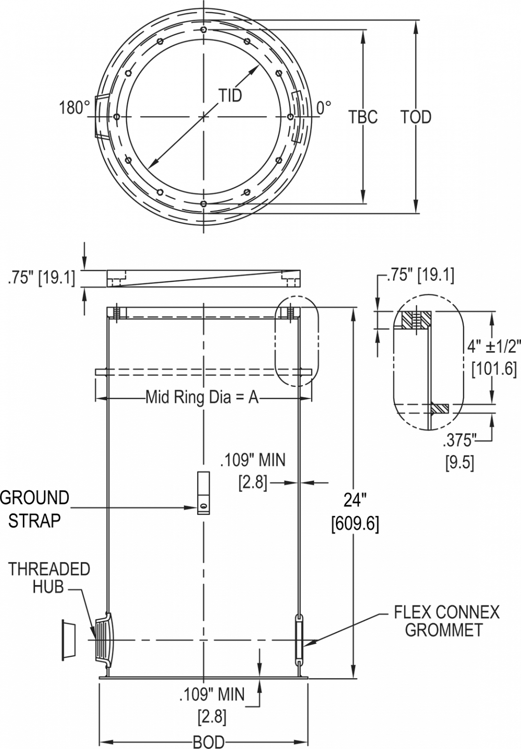 FAA L-868 Class 1A Light Base - Flight Light Inc.
