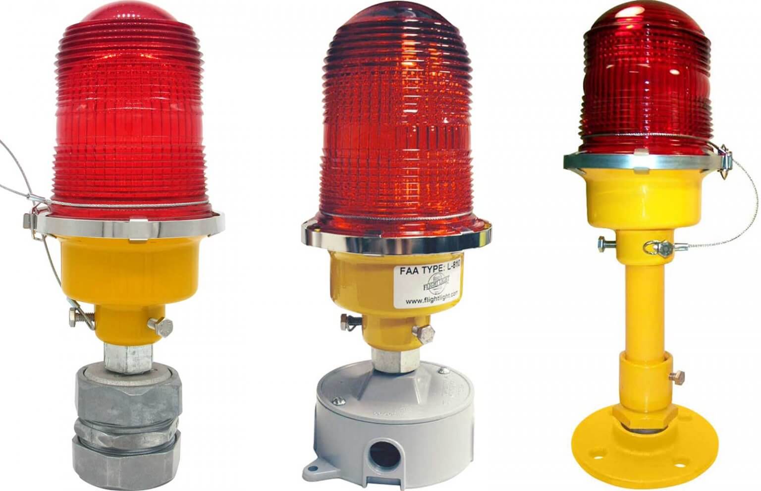 L-810 Incandescent Red Obstruction Light - Flight Light Inc.